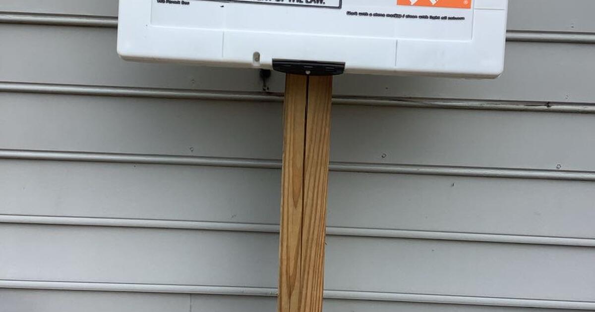 Construction permit post and weatherproof cover for $25 in Marietta, GA ...