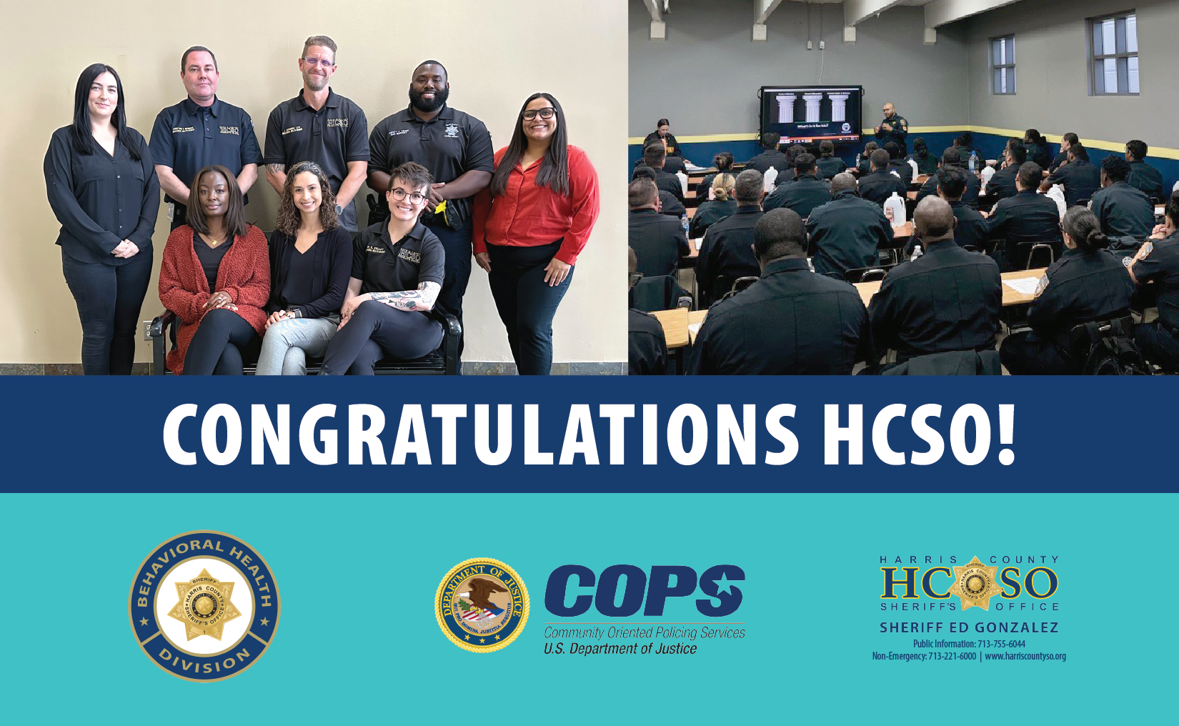 Sheriff Ed Gonzalez and the Harris County Sheriff's Office are excited ...