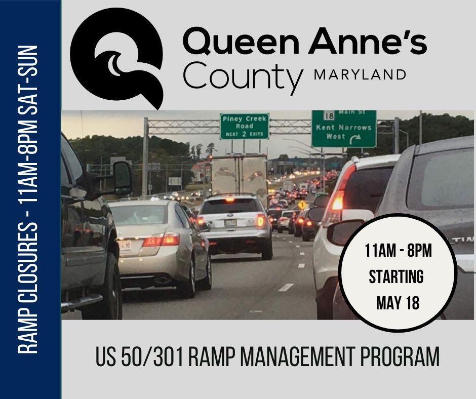REMINDER: Ramp Management Program Starts This Sunday (Queen Anne's ...