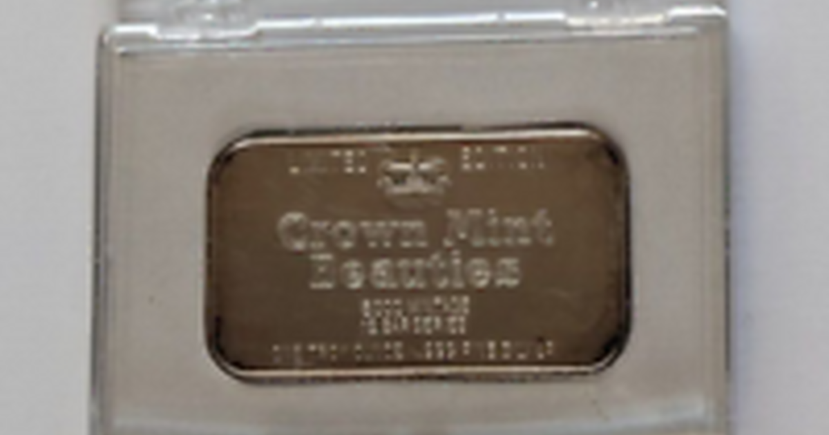 Silver One Troy Ounce Crown Mint Beauties Bar - November Beauty for ...