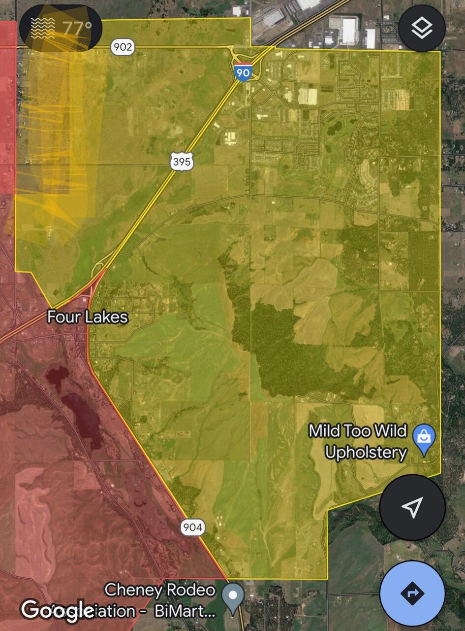 Here is a zoomed in area map of the evacuation zone reduction that ...
