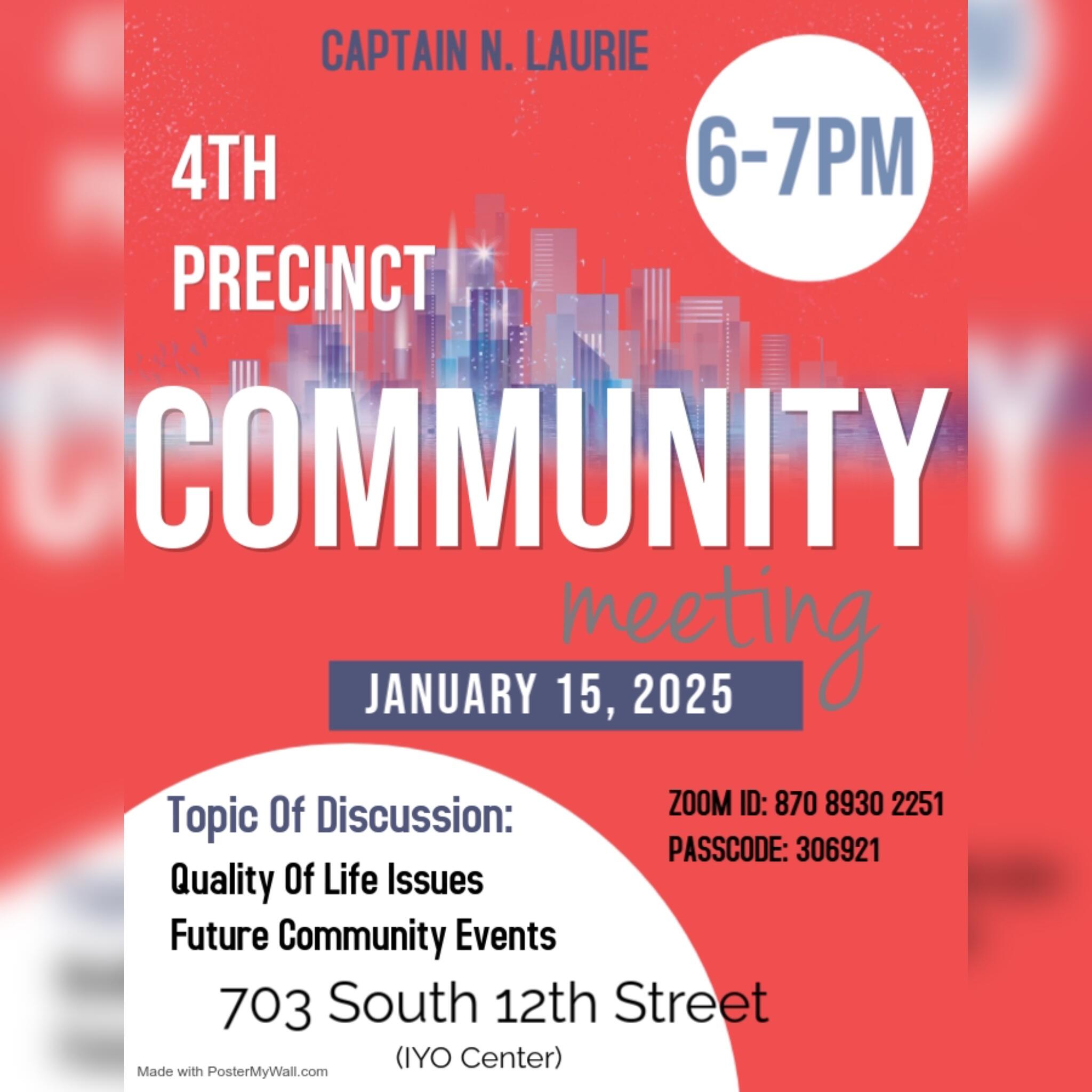 4th Precinct Commanders Captain N. (Newark Department of Public Safety ...