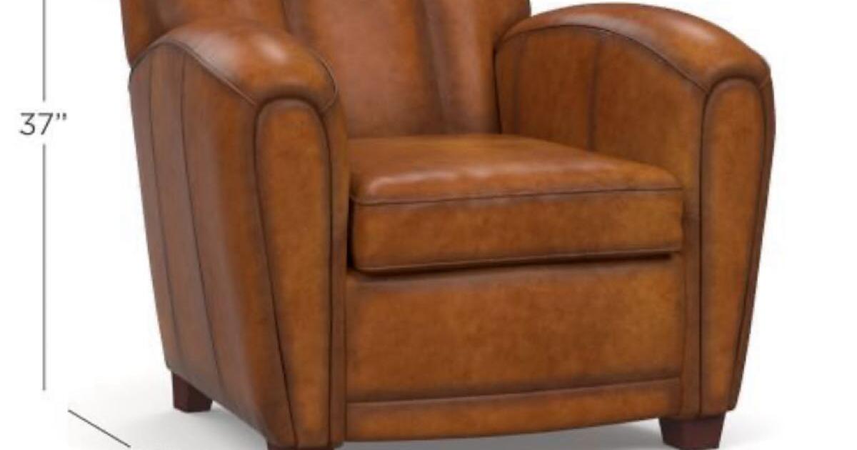 Pottery Barn Leather recliner for $300 in Santa Rosa Beach, FL | For ...