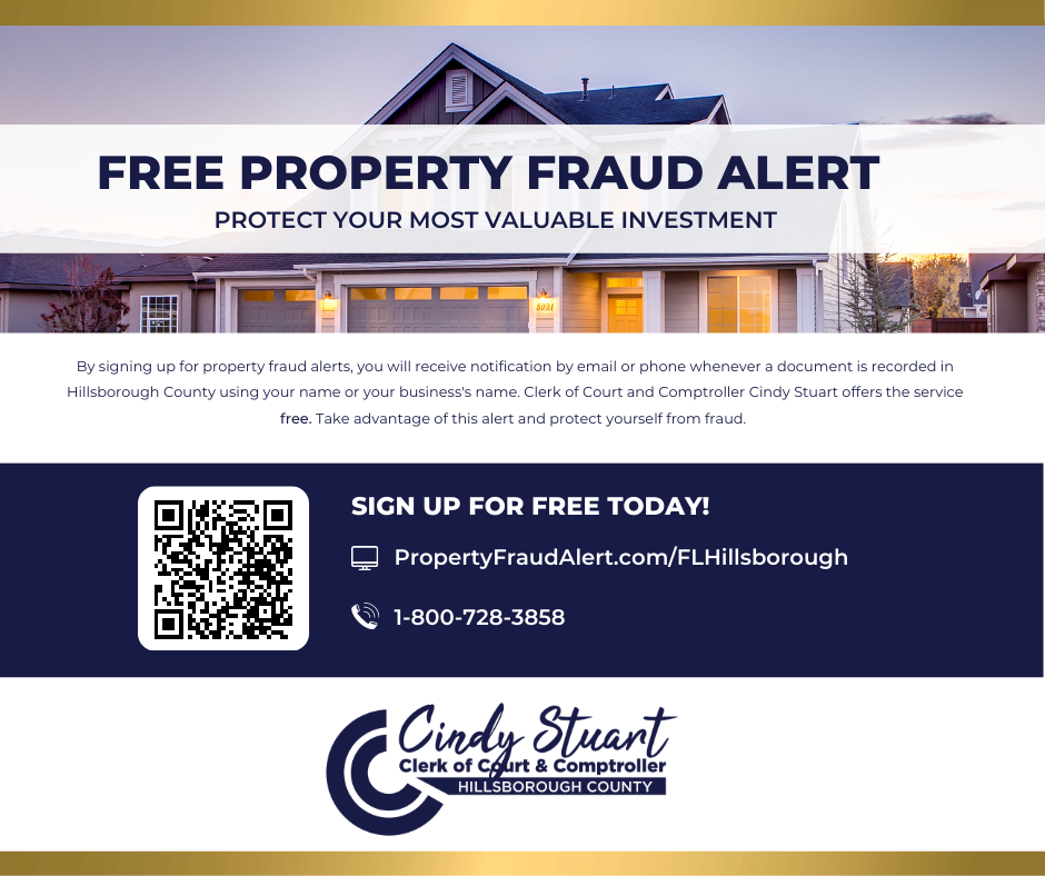 It's important to be aware that property fraud is on the rise. (Tampa ...