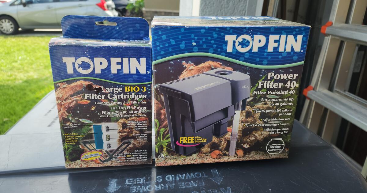 Top Fin Power Filter 40 and Large BIO 3 Cartridges for Free in Ruskin ...