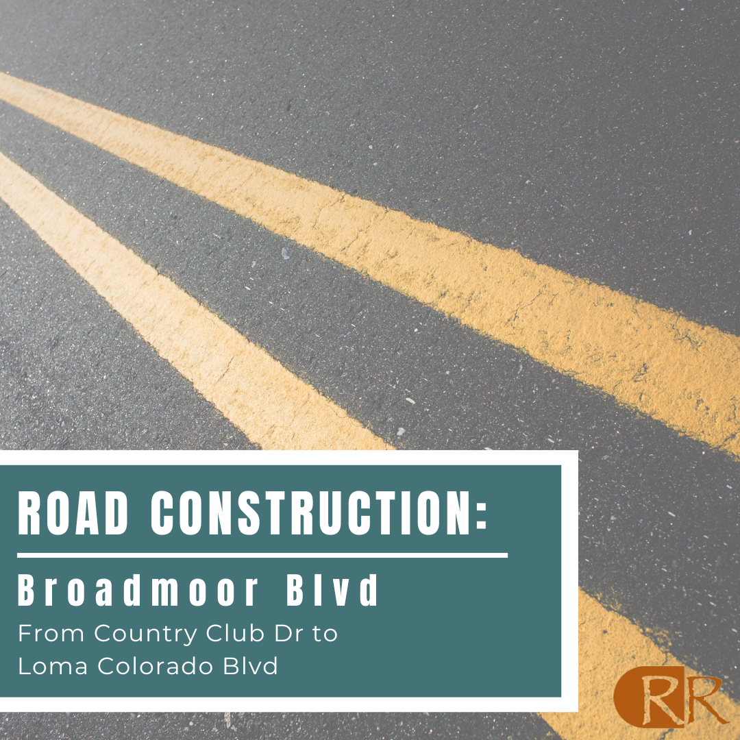 Construction on Broadmoor Blvd, from Country Club Dr to Loma Colorado ...