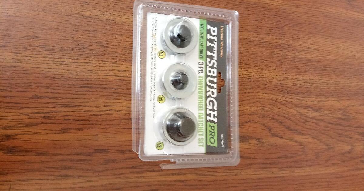 Pittsburgh Pro 3 Pc. Thumbwheel Ratchet Set for $5 in Cedar Lake, IN ...