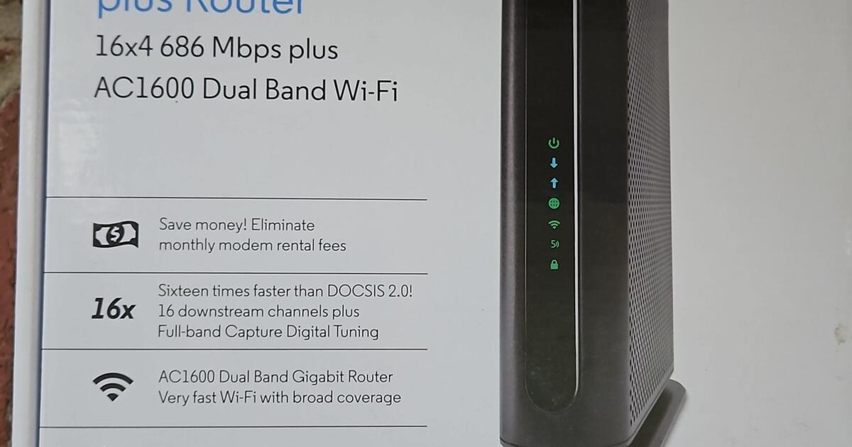 Cable Modem Plus Router for $50 in Algonquin, IL | For Sale & Free ...