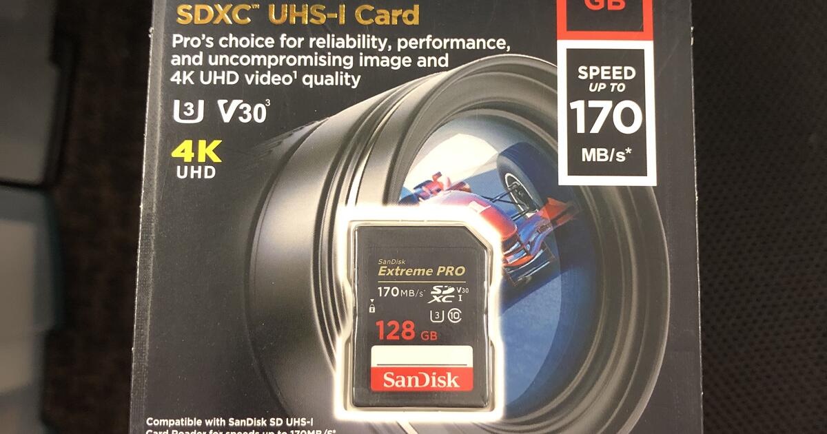 SanDisk Extreme Pro SD Memory Card 128 GB, up to 170 MB/s for $15 in ...