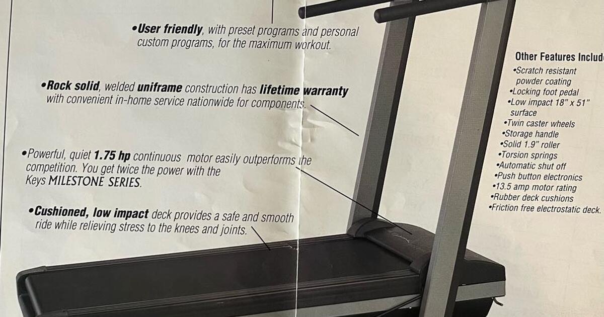 Keys Milestone Series Treadmill for Free in Arden, NC | For Sale & Free ...