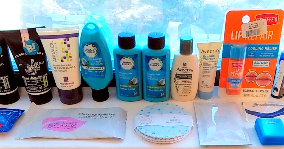 HUGE Lot of 42 Personal Skin Care Toiletries Travel Trial Sizes Samples ...