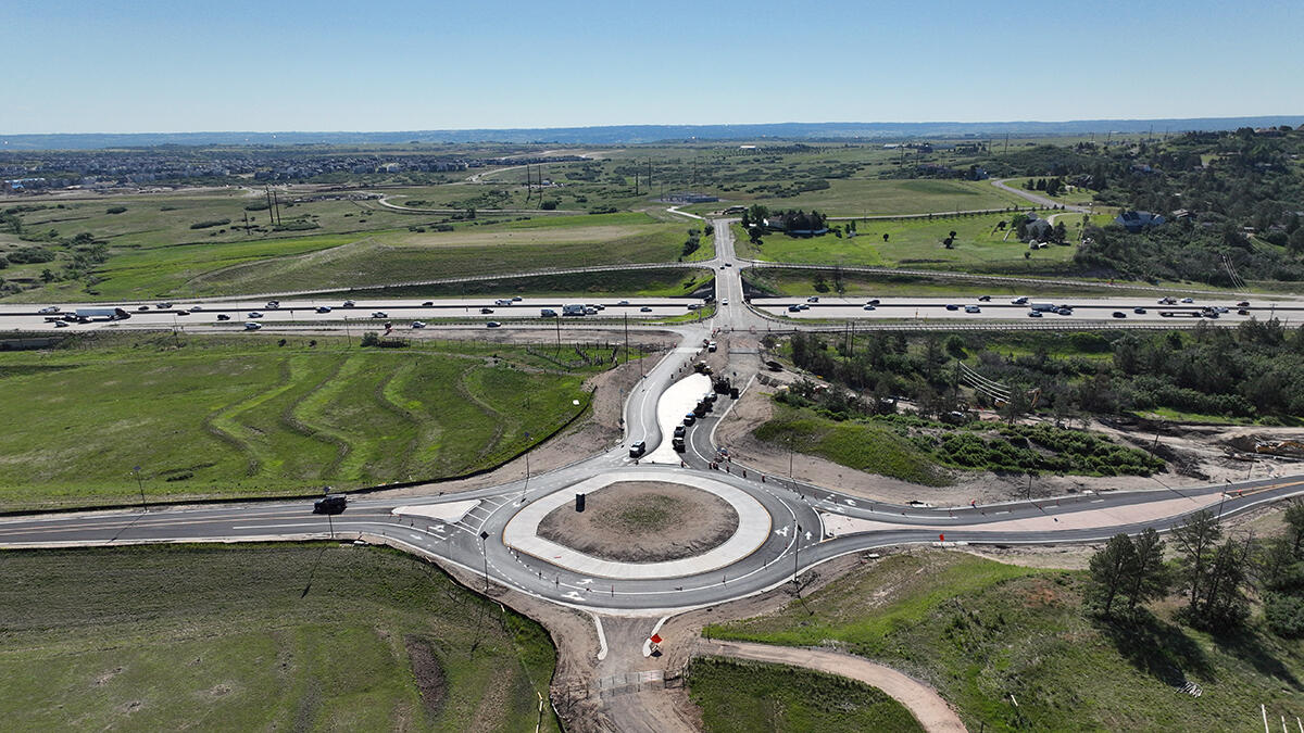 The new and improved intersection at Happy Canyon Road and Lagae Road ...