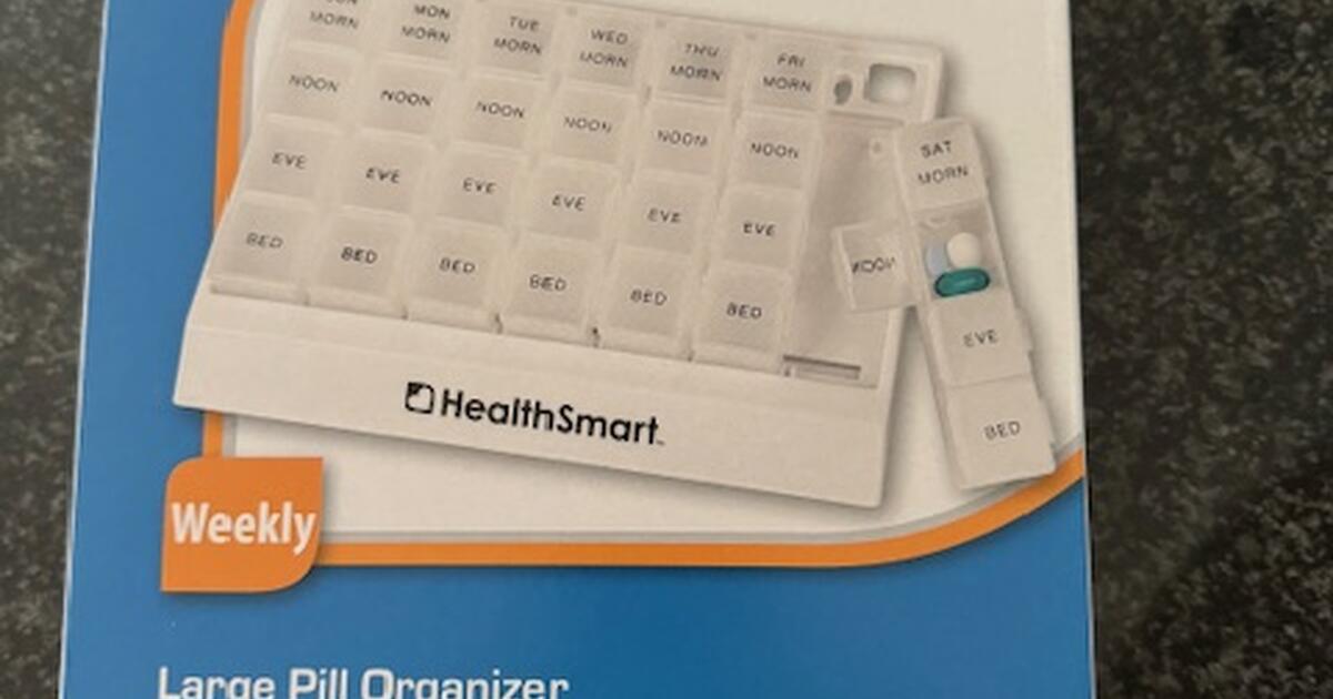 FREE Unused/Unopened HealthSmart Large Pill Organizer for Free in ...