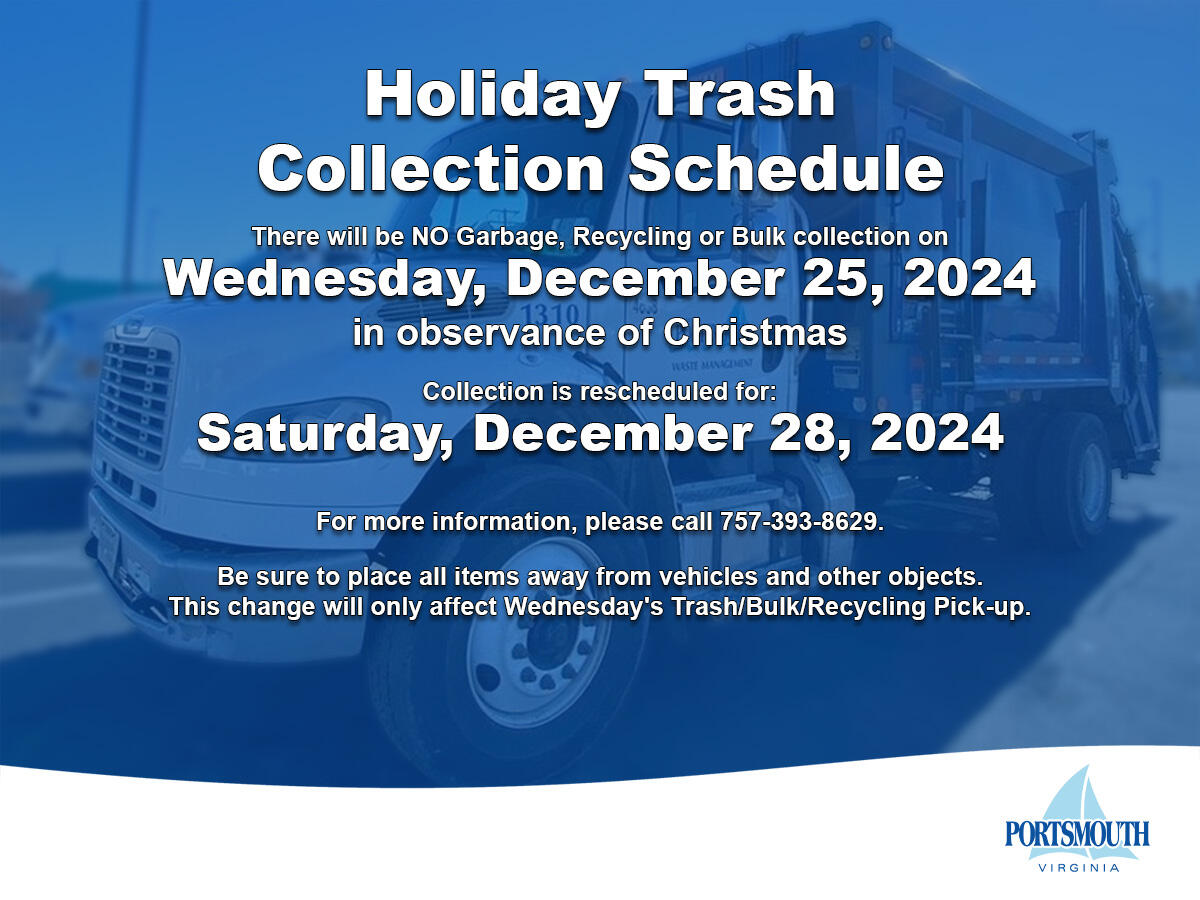 Christmas 2024 Holiday Trash Collection Information (City of Portsmouth ...