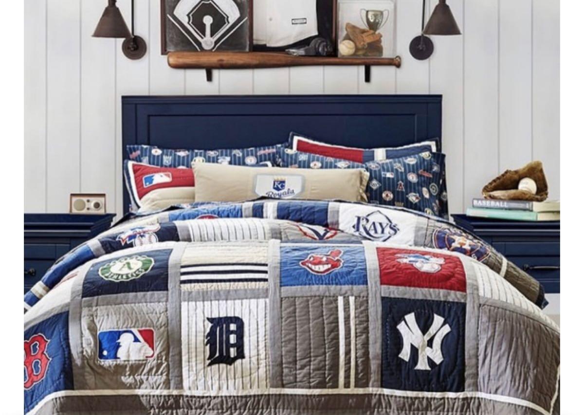 Full Queen Pottery Barn MLB quilt for 12 in New Fairfield CT For Sale Free Nextdoor
