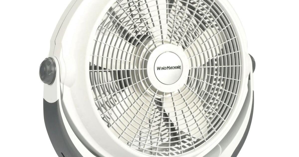 “Wind Machine” by Lasko 20” Air Circulator, 3-Speed Floor Fan with ...