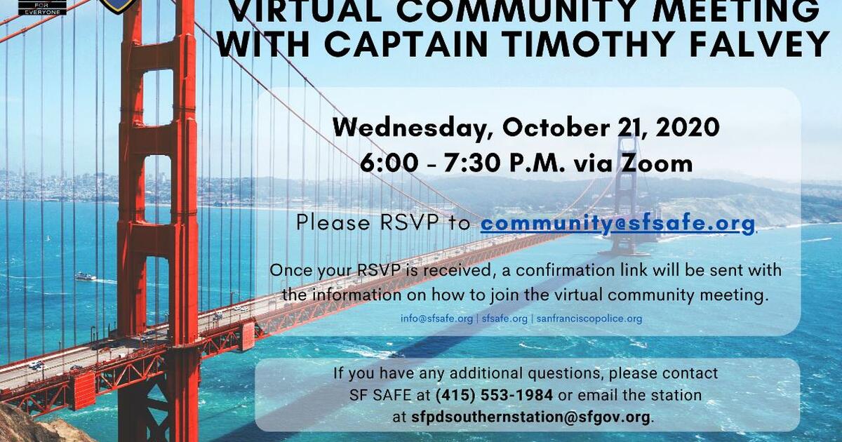SFPD Southern Station Virtual Community Meeting — Nextdoor