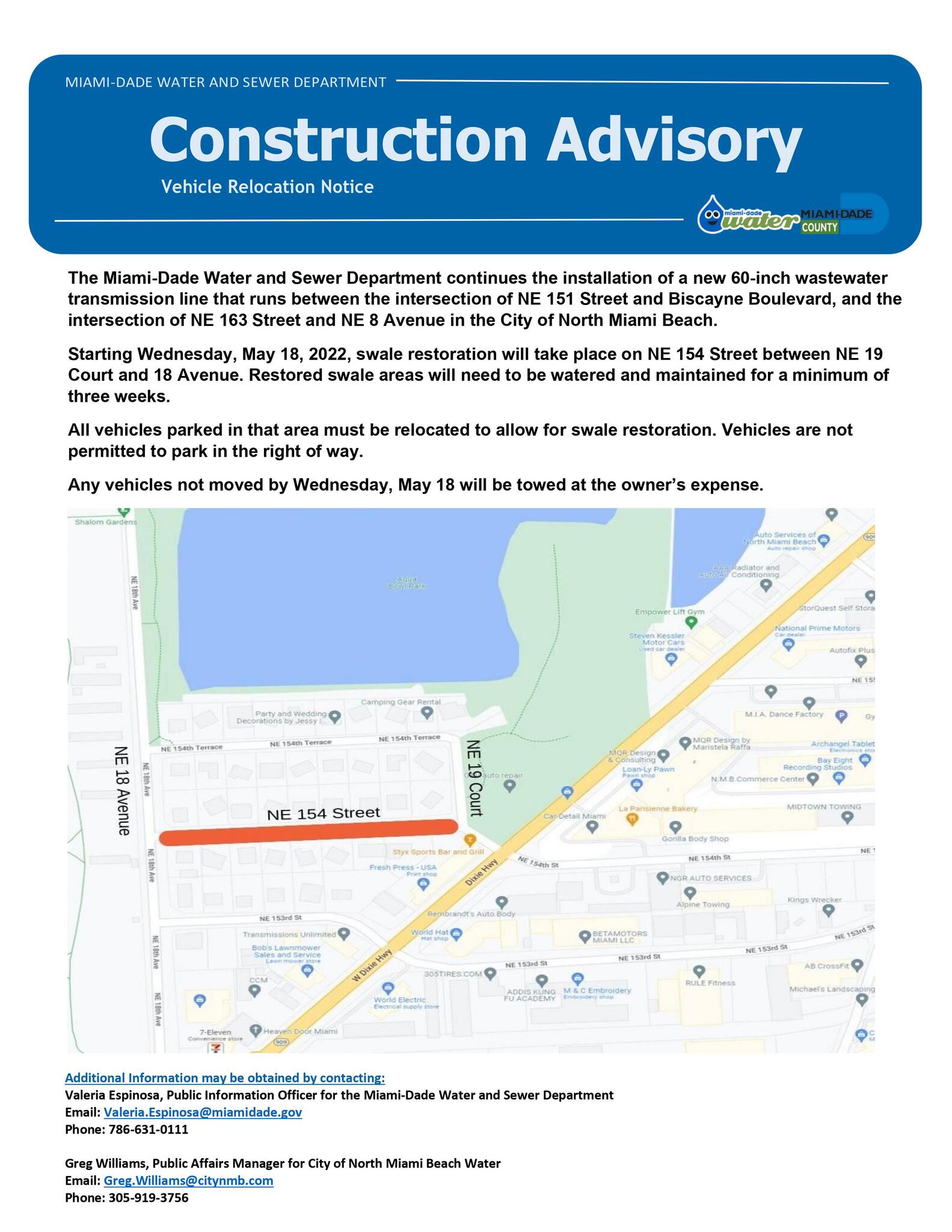 Installation of a new 60-inch wastewater transmission line (Miami-Dade ...