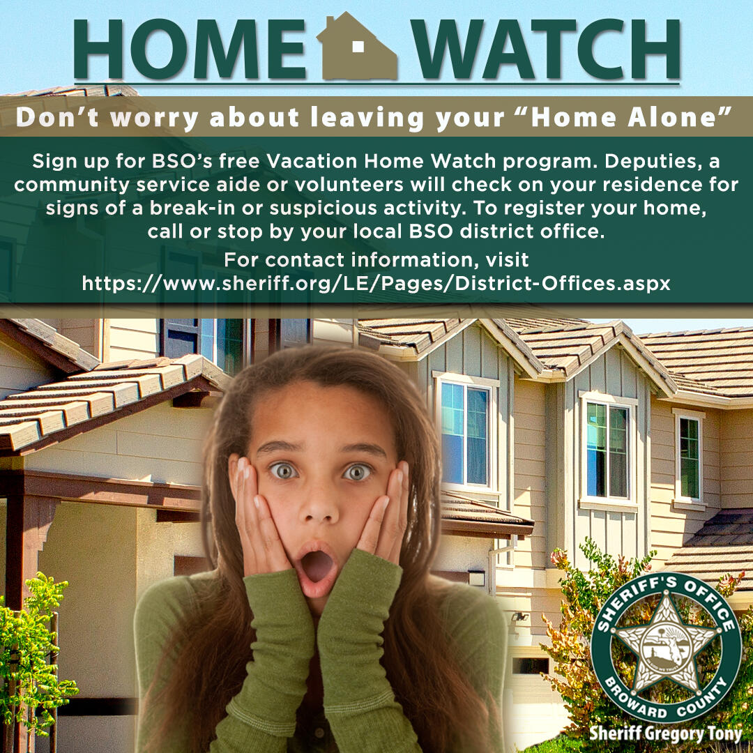 Going away for Spring Break ️? (Broward Sheriff's Office) — Nextdoor ...