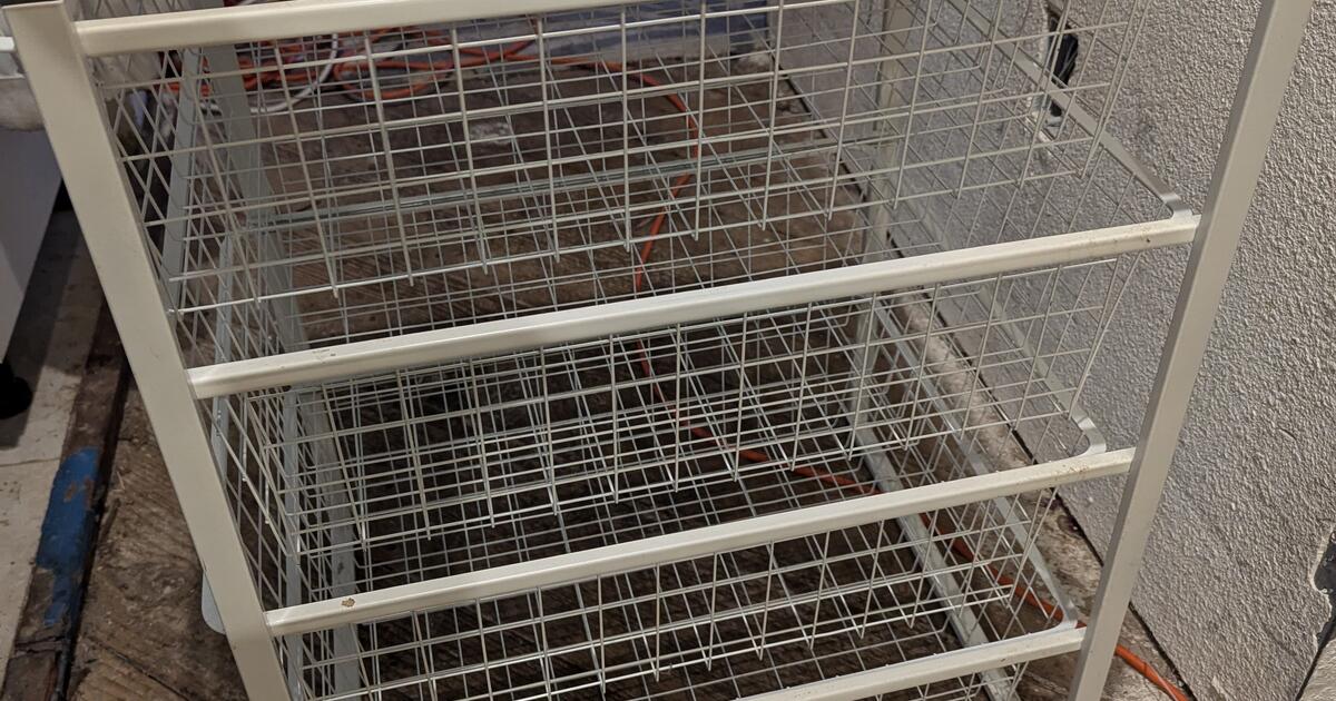 White Metal Storage Rack for $25 in Walnut Creek, CA | For Sale & Free ...