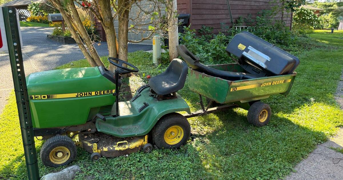 John Deere 130 Lawn Tractor with Trailer in Amery, WI | For Sale & Free ...