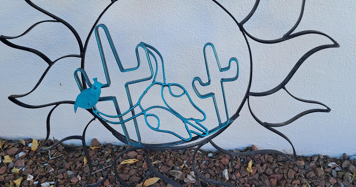 Wrought Iron Sun With Saguaros for $30 in Green Valley, AZ | For Sale ...