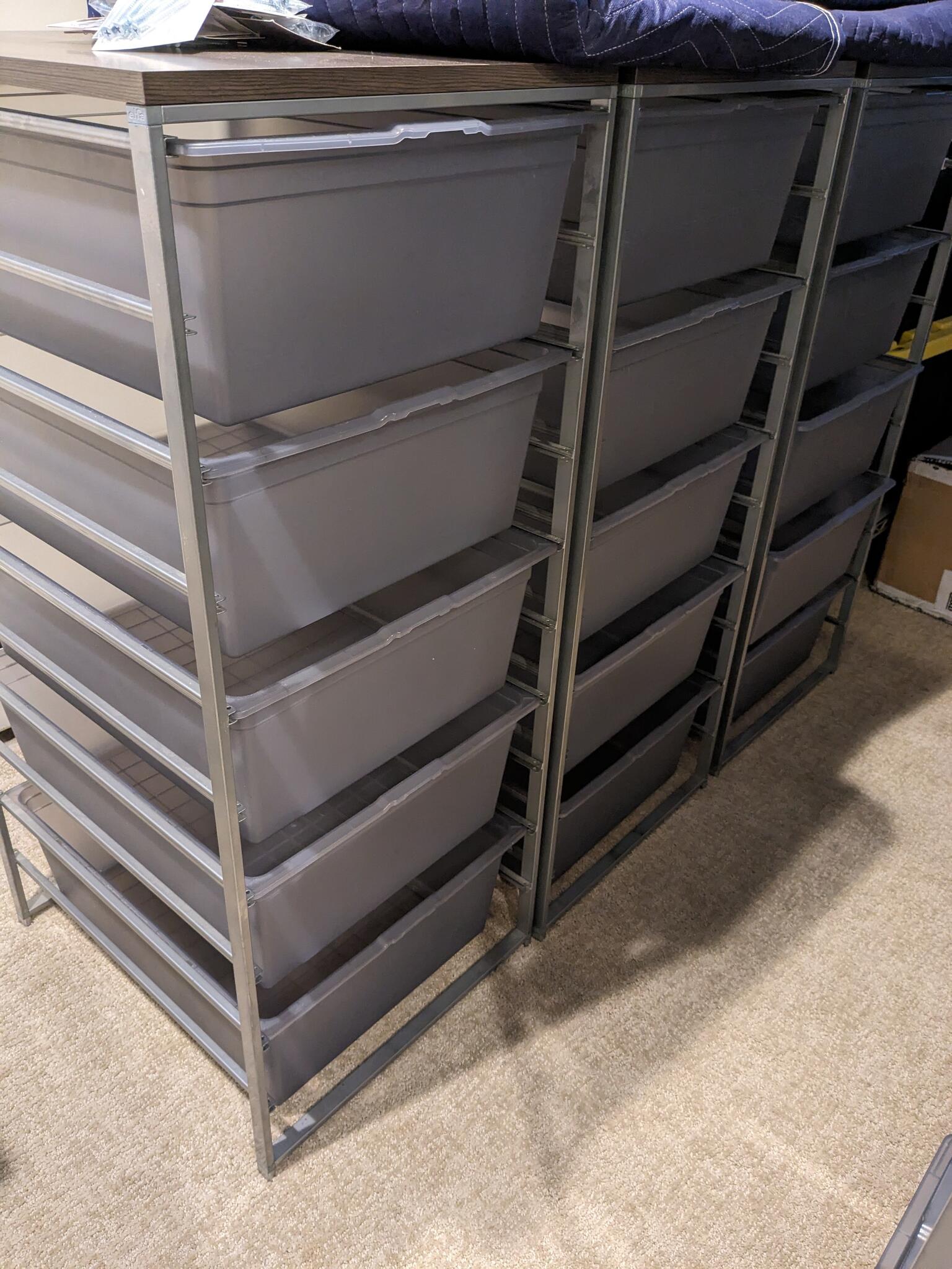 Elfa Classic Tall Drawer Units (2) $30 each o. b. o. for $30 in ...