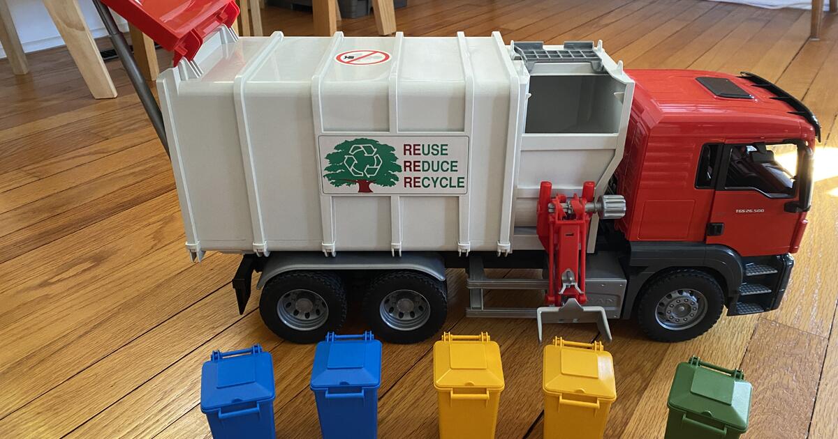 Bruder Side Loading garbage/recycling truck for $35 in Ann Arbor, MI ...