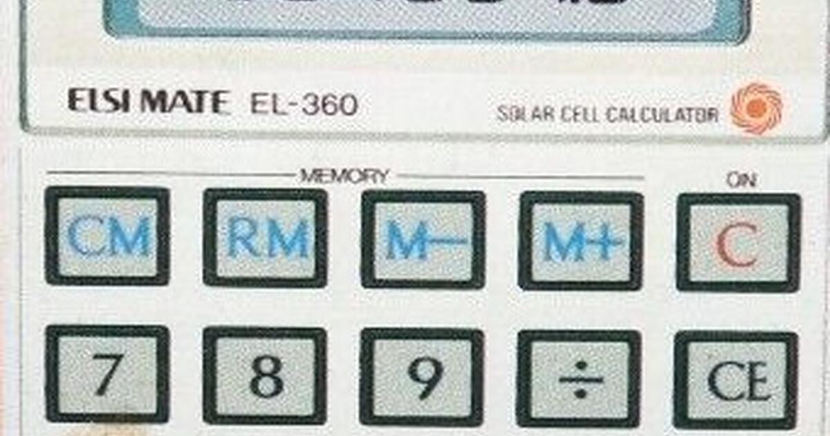 Vintage 1990 Sharp Calculator ELSI MATE Model EL-360 - USED for $8 in ...