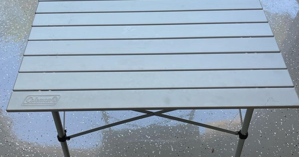 Coleman Outdoor Folding Table | Ultra Compact Aluminum Camping White ...