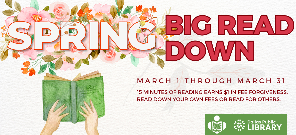 It's time to read away library fees with the Spring Big Read Down!