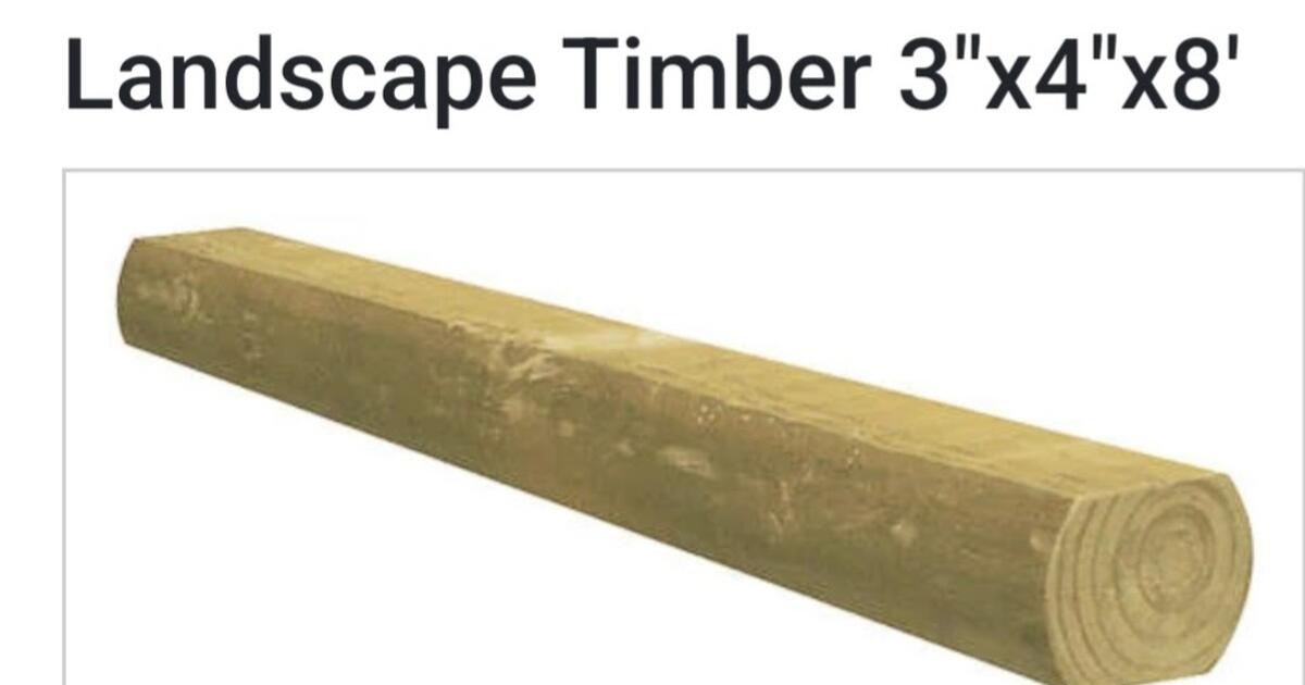 Pressure Treated Landscape Timber 3"x4"x8' for $2 in Hendersonville, NC ...