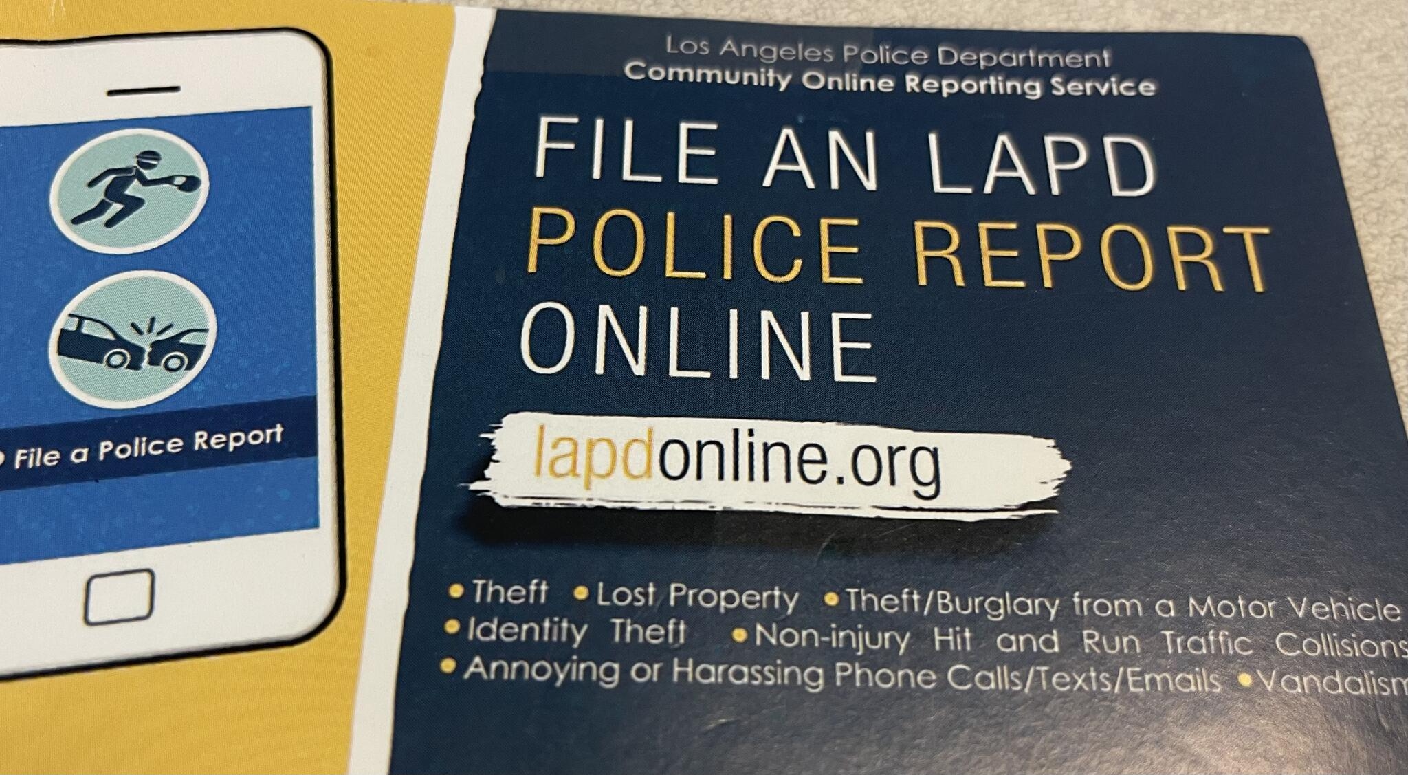 LAPD TOPANGA DIVISION WEEKLY CRIME MAPS (Los Angeles Police Department ...