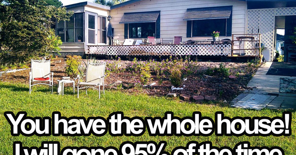 Half the House for Rent. Overlooks Golf Course! Orange Blossom Gardens (The Villages) for $900 ...