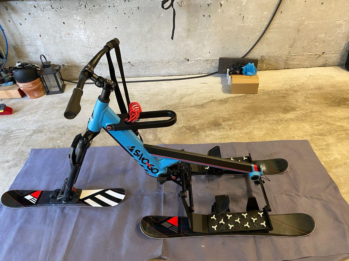 Sno-Go (Gen 3-blue) ski bike + powder skis FOR SALE for $1400 in Carnelian Bay, CA | For Sale ...