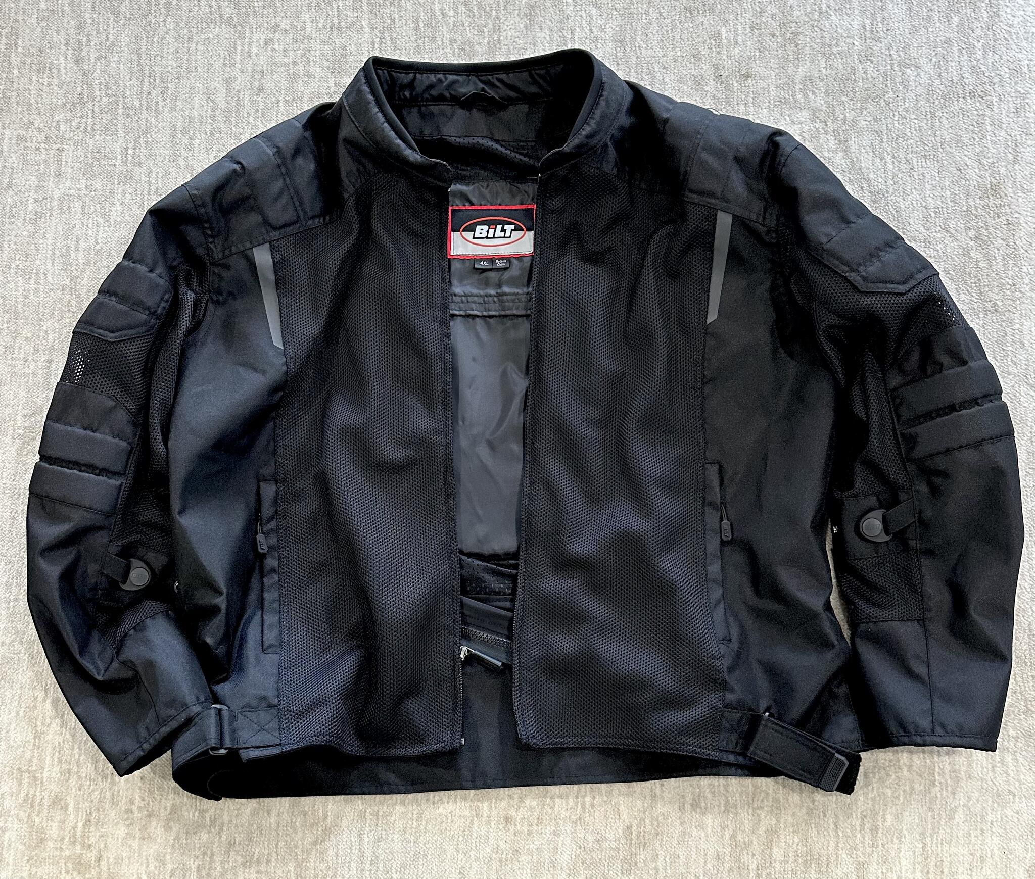 Bilt mesh motorcycle jacket 4X (fits like 3X) for $100 in Knoxville, TN ...
