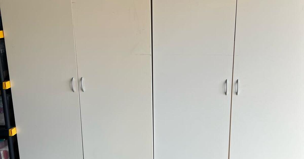 Free white particle board storage cabinets. for Free in Wildwood, FL ...