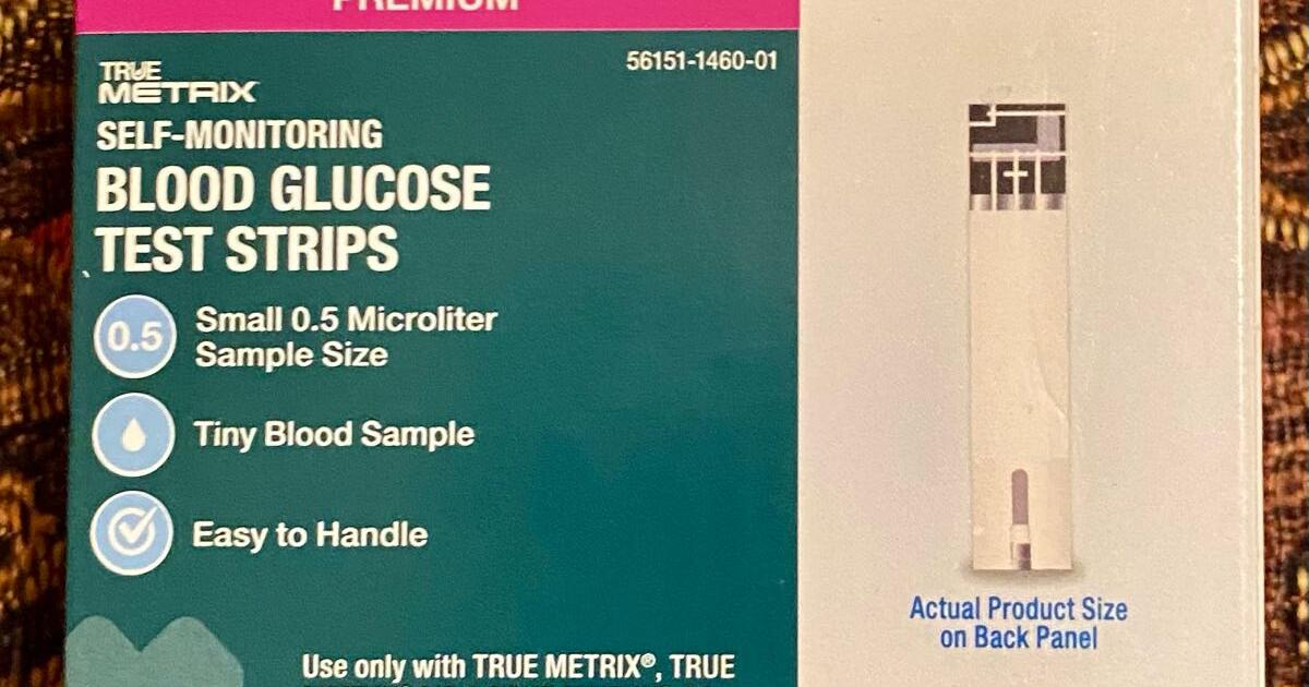 CVS Health True Metrix Self Monitoring Blood Glucose Test Strips (100 ...