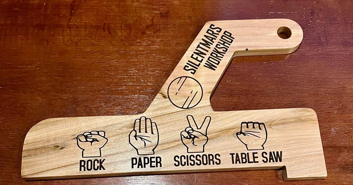 Push stick for table saw Rock Paper Scissors Table saw for $25 in ...