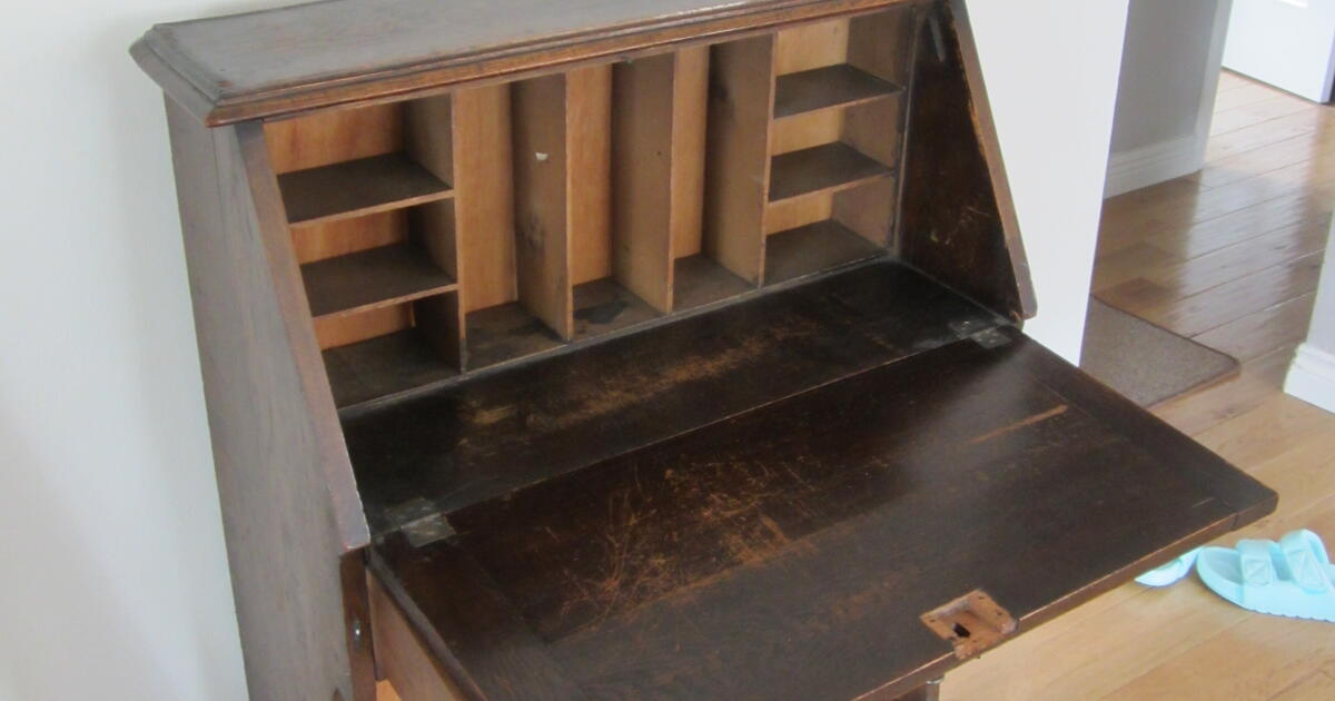 Antique Petite Drop Down Desk with Drawer and Cubbies for $25 in Tacoma ...