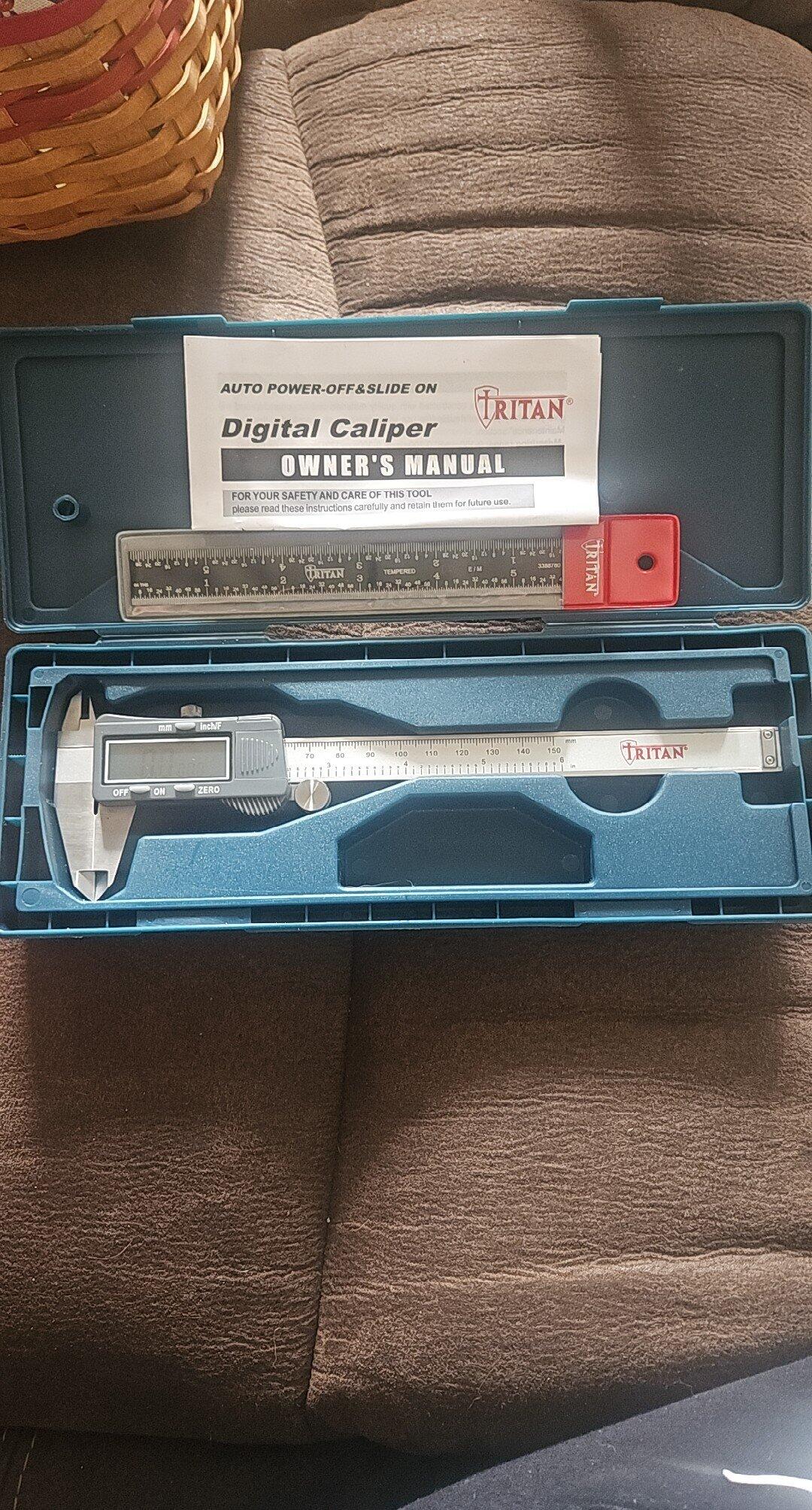 Tritan Digital Caliper And 6" Metal Ruler With Case for $20 in Aurora ...