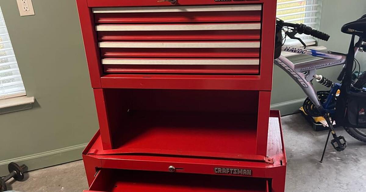 Craftsman red, rolling, six draws metal toolbox for $165 in Longs, SC ...