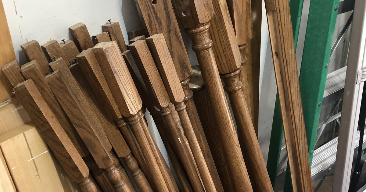 Red Oak Handrails, 23 Spindles, & Balusters in Woodbridge, VA | For ...