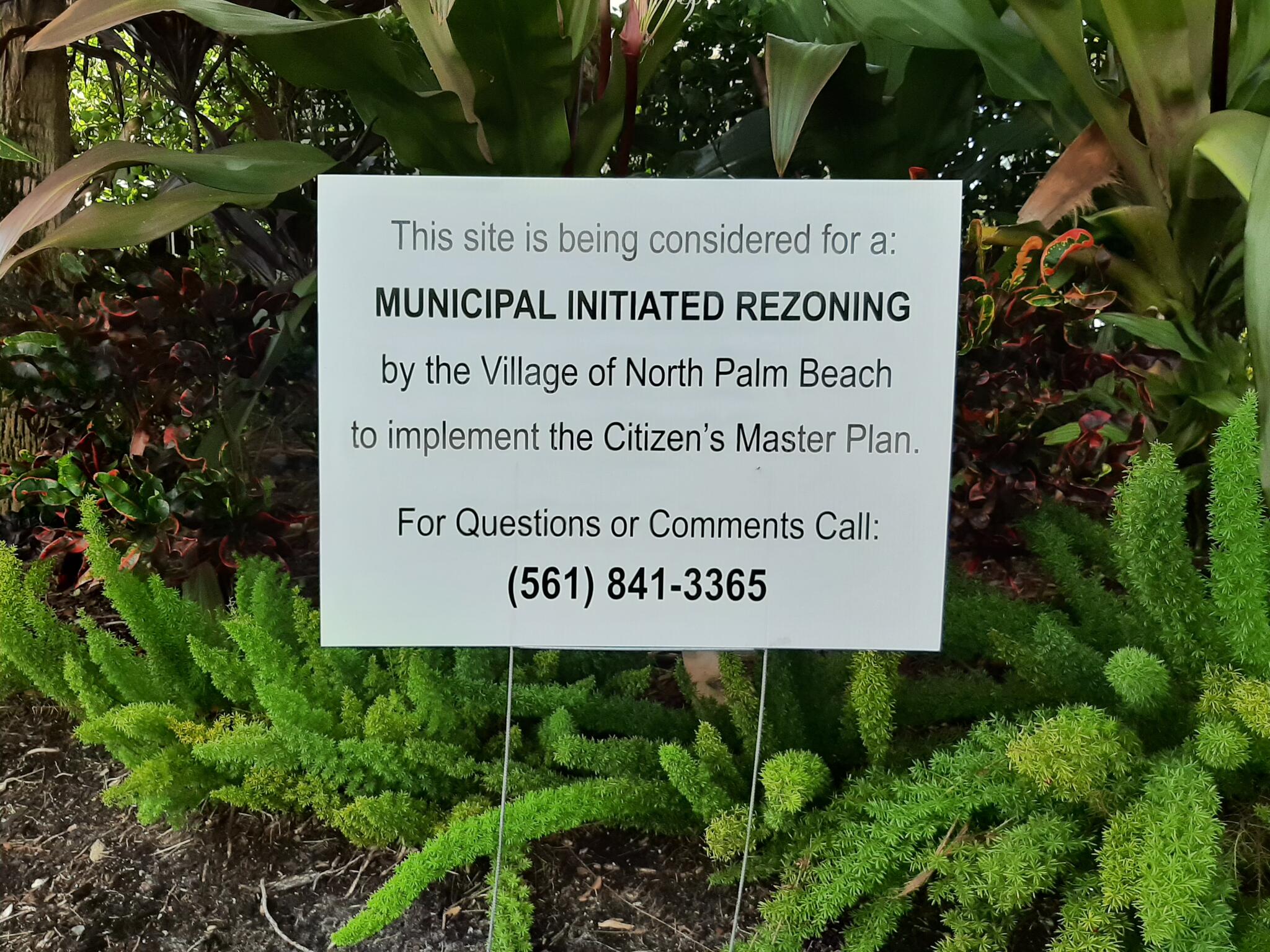 What are those rezoning signs all about? (Village of North Palm Beach ...