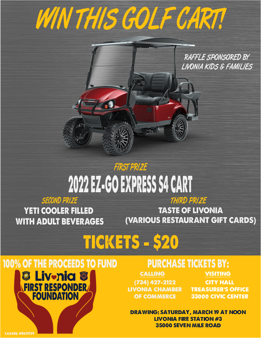 Win a Golf Cart! Proceeds Benefit Livonia's First Responders Foundation ...