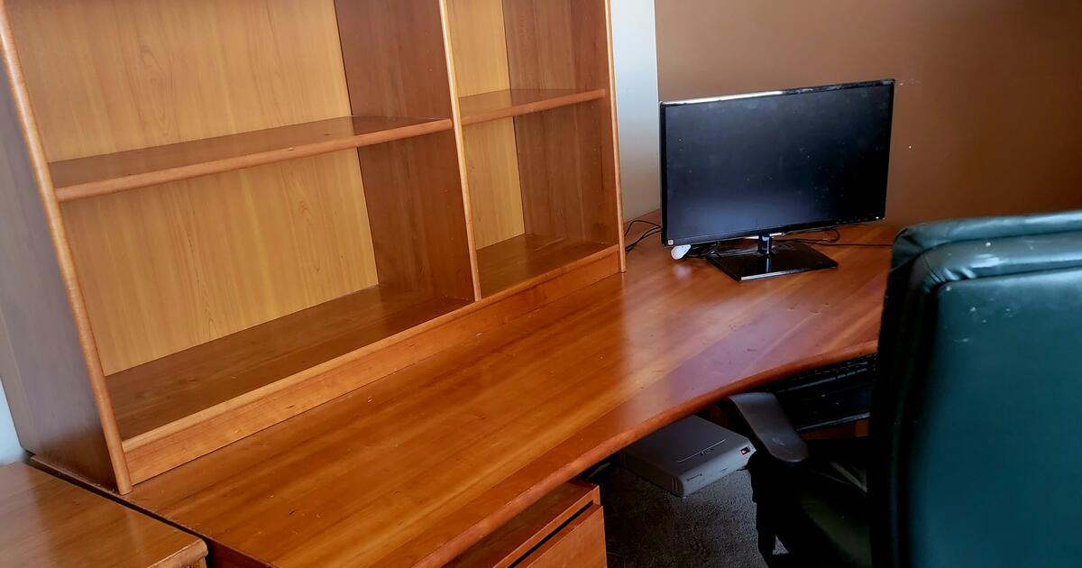 Dania Teak Corner Desk, Hutch, and drawer unit for $175 in Green Valley ...