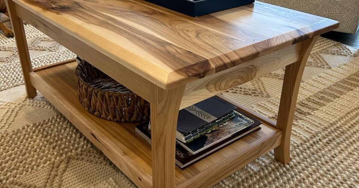 Custom Amish Hickory solid wood Coffee Table for $1100 in Salem, SC | For Sale & Free — Nextdoor
