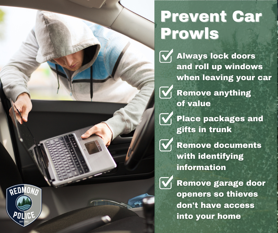 Car Prowl Prevention (Redmond Police Department) — Nextdoor — Nextdoor