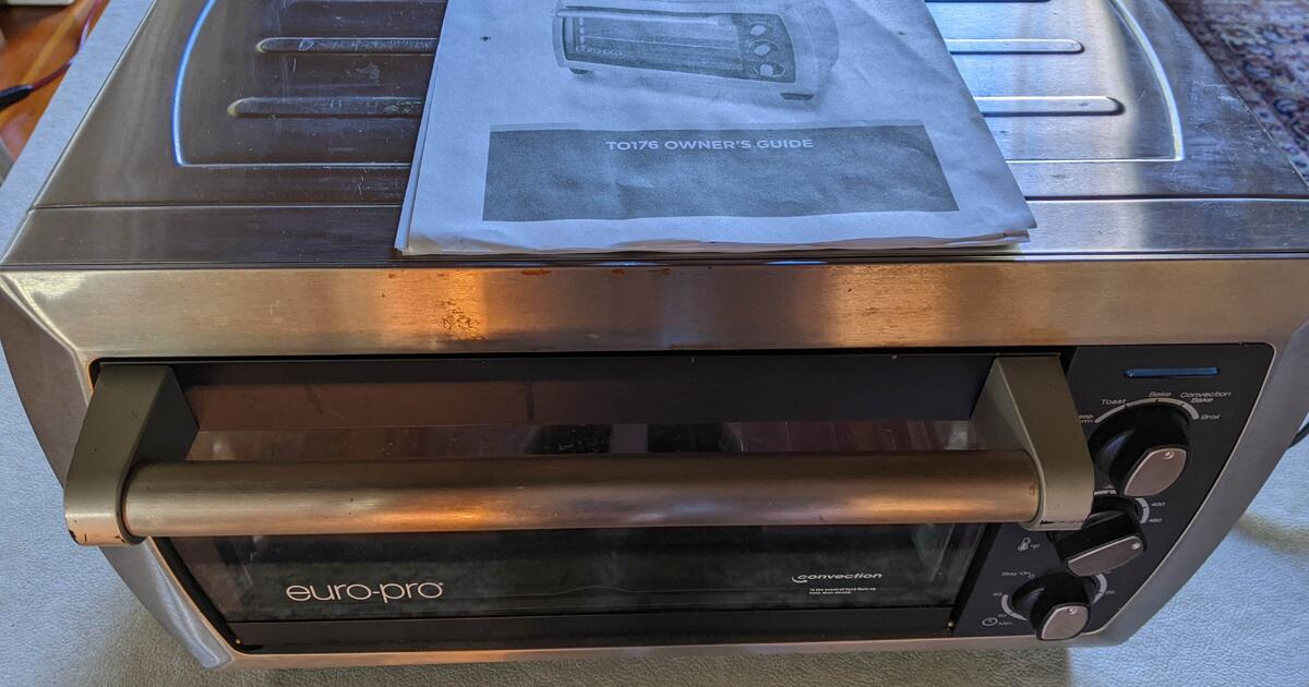 Euro-Pro model T0176 convection countertop toaster oven for $50 in ...