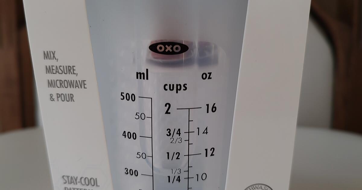 NEW OXO GOOD GRIPS 2-CUP SILICONE MEASURING CUP MIX MEASURE SQUEEZE & POUR BPA FREE for $12 in ...